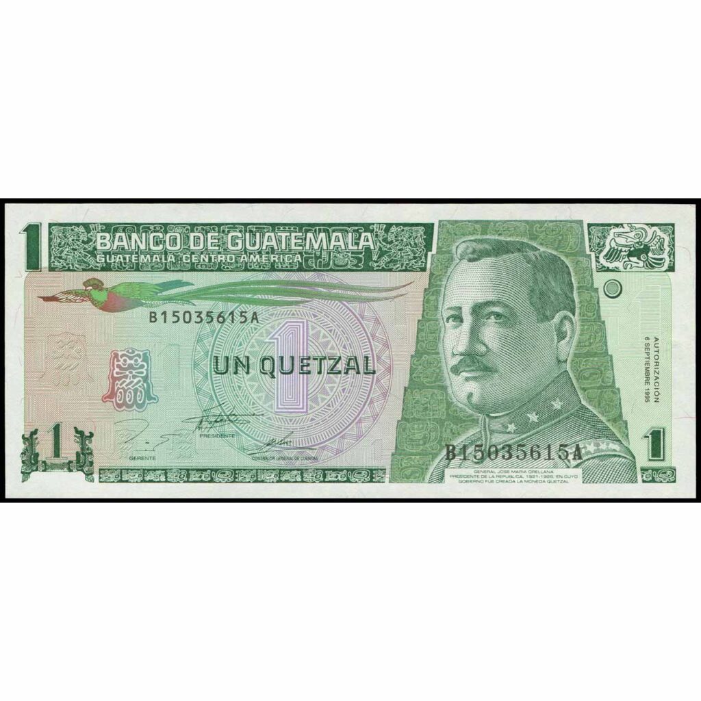 Guatemala – P87c – 1 Quetzal – Numisnova