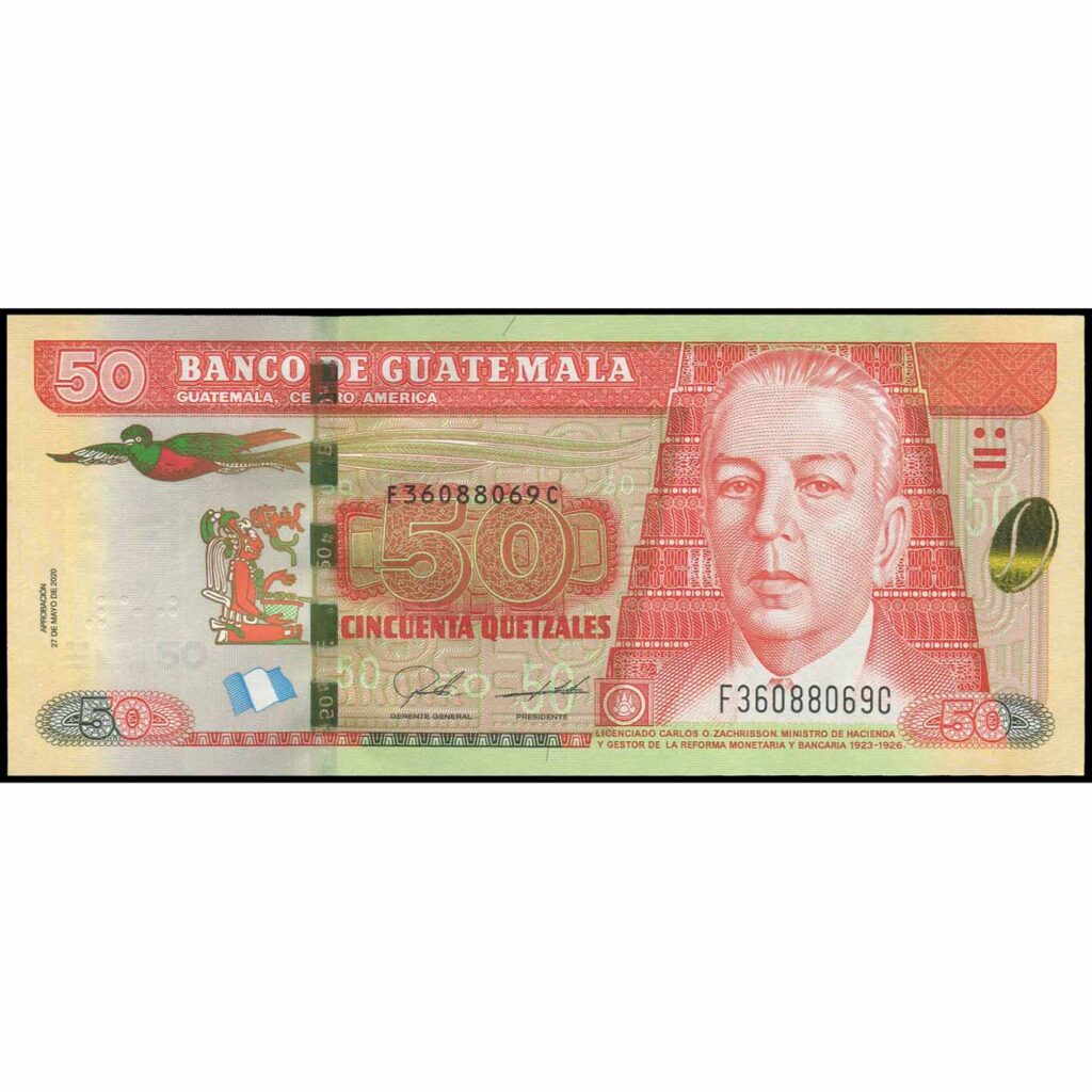 Guatemala – P125d – 50 Quetzales – Numisnova
